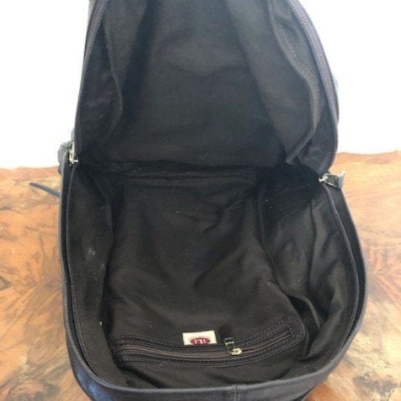 Ili | Bags | Large Backpack Bag Ili Brown Leather Backpack | Poshmark